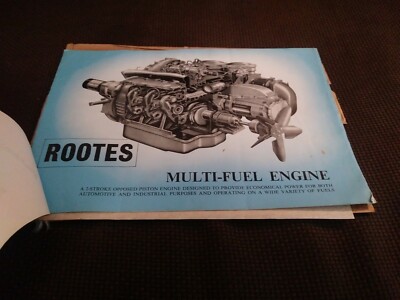 Rootes Multi-Fuel Engine Sales Brochure 1960 | eBay