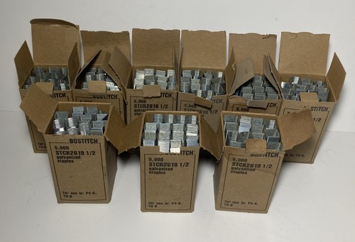 Bostitch STCR 2619 1/2" Galvanized Staples for P4-6 Plier & T5-6 Tacker ...
