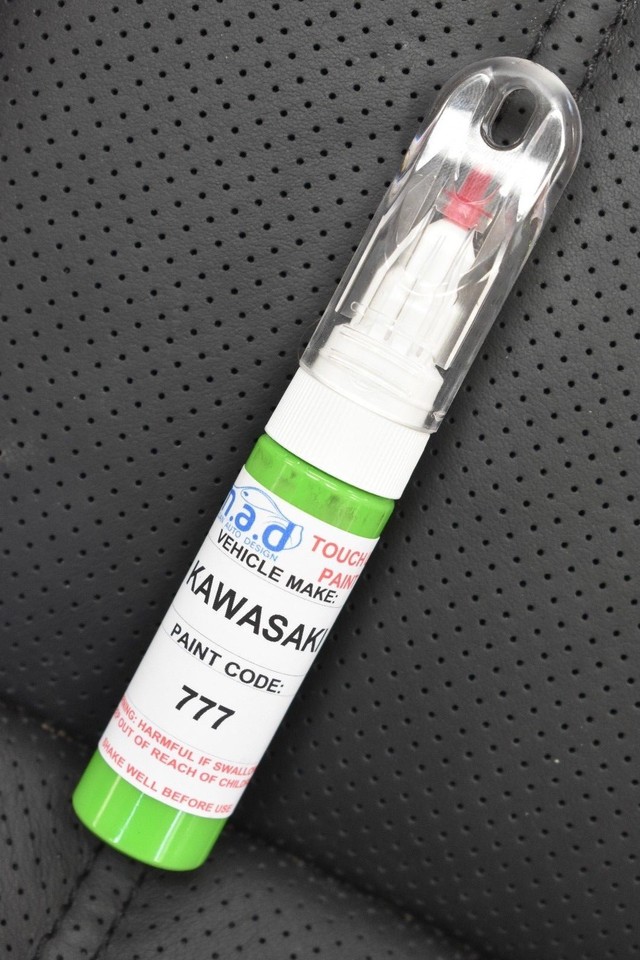 KAWASAKI 777 PAINT TOUCH UP PEN LIME GREEN MOTORBIKE BIKE ZX9R ZX6R ...