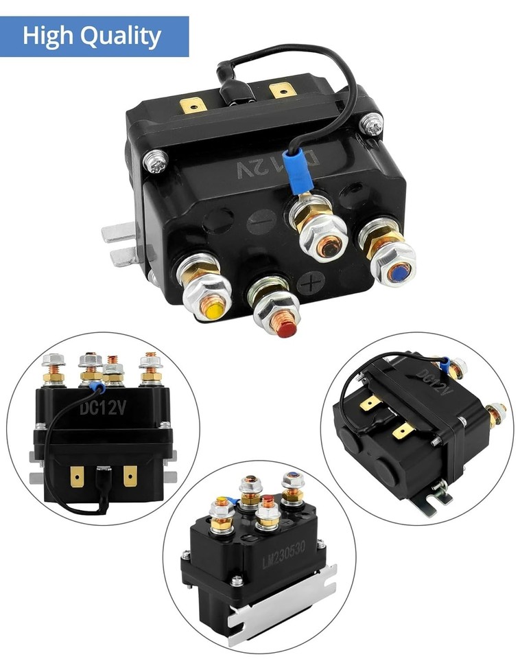 Wireless Winch Remote Control Kit, 12V 250A Winch Solenoid Relay ...