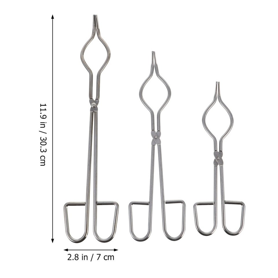 6 PCS Biochemical Beaker Clamp High Temperature Ceramic Clamp Crucible ...