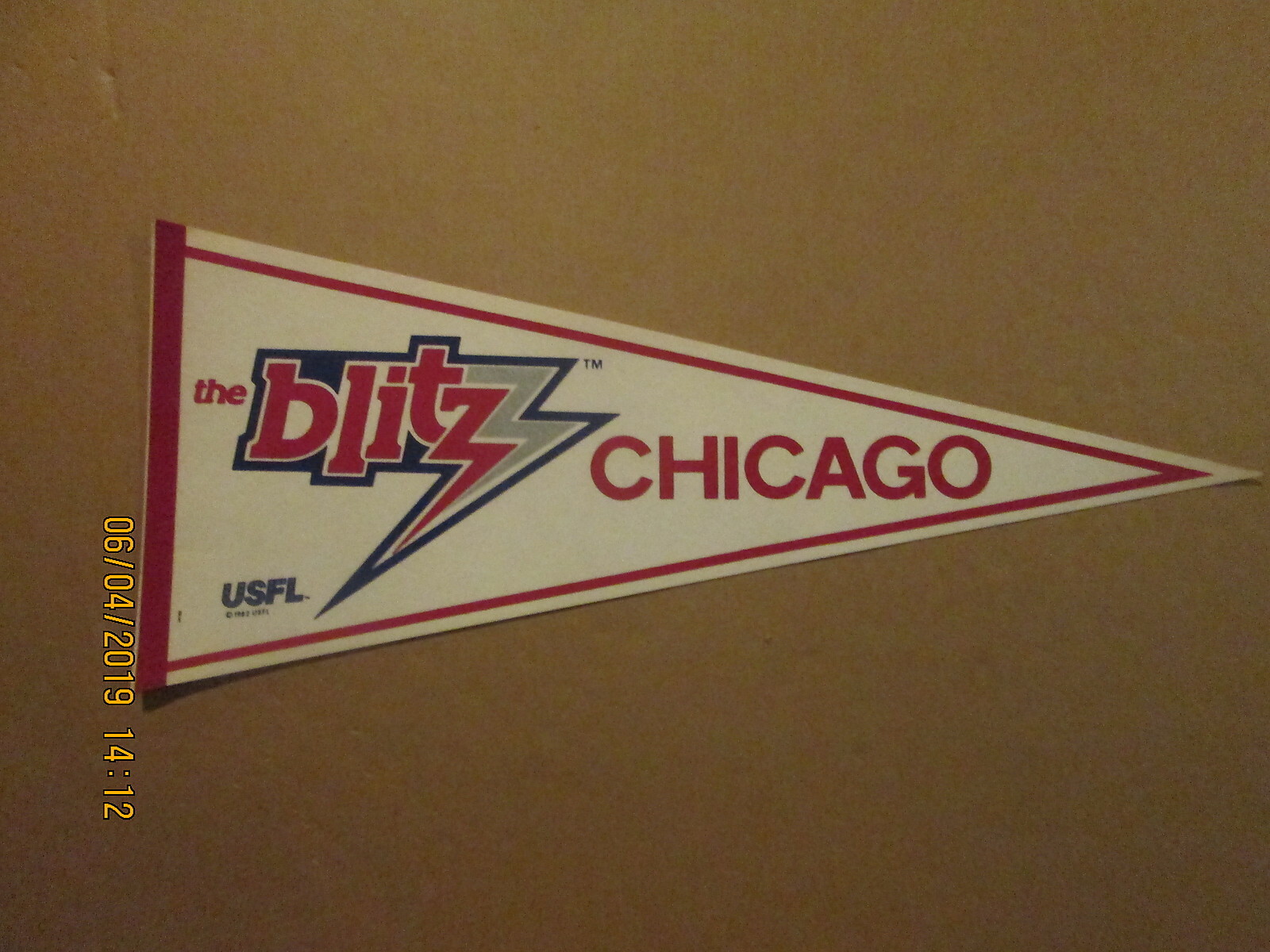 USFL The Chicago Blitz Vintage Defunct Style#2 1980's Team Logo ...