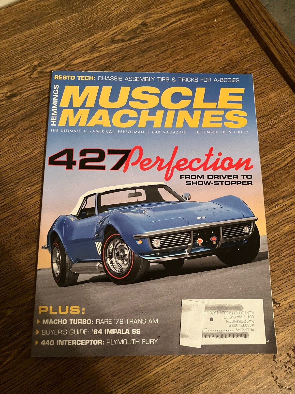 Back Issue of Hemmings Muscle Machines Magazine - September 2016 | eBay