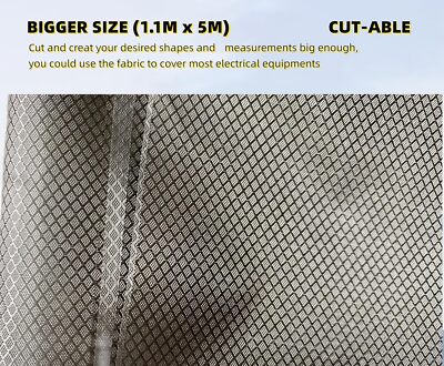 Faraday Fabric Faraday Cloth for EMP Shield and Faraday Cage 43.3" X 16 ...