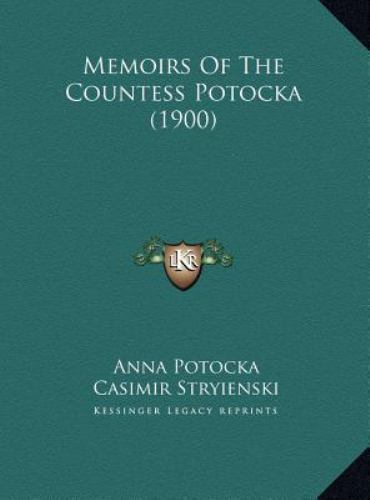Memoirs of the Countess Potocka by Anna Potocka (2010, Hardcover) for ...