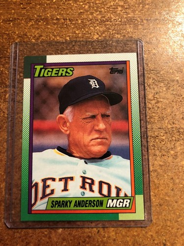 1990 Topps Baseball # 609 Sparky Anderson Tigers Manager | eBay