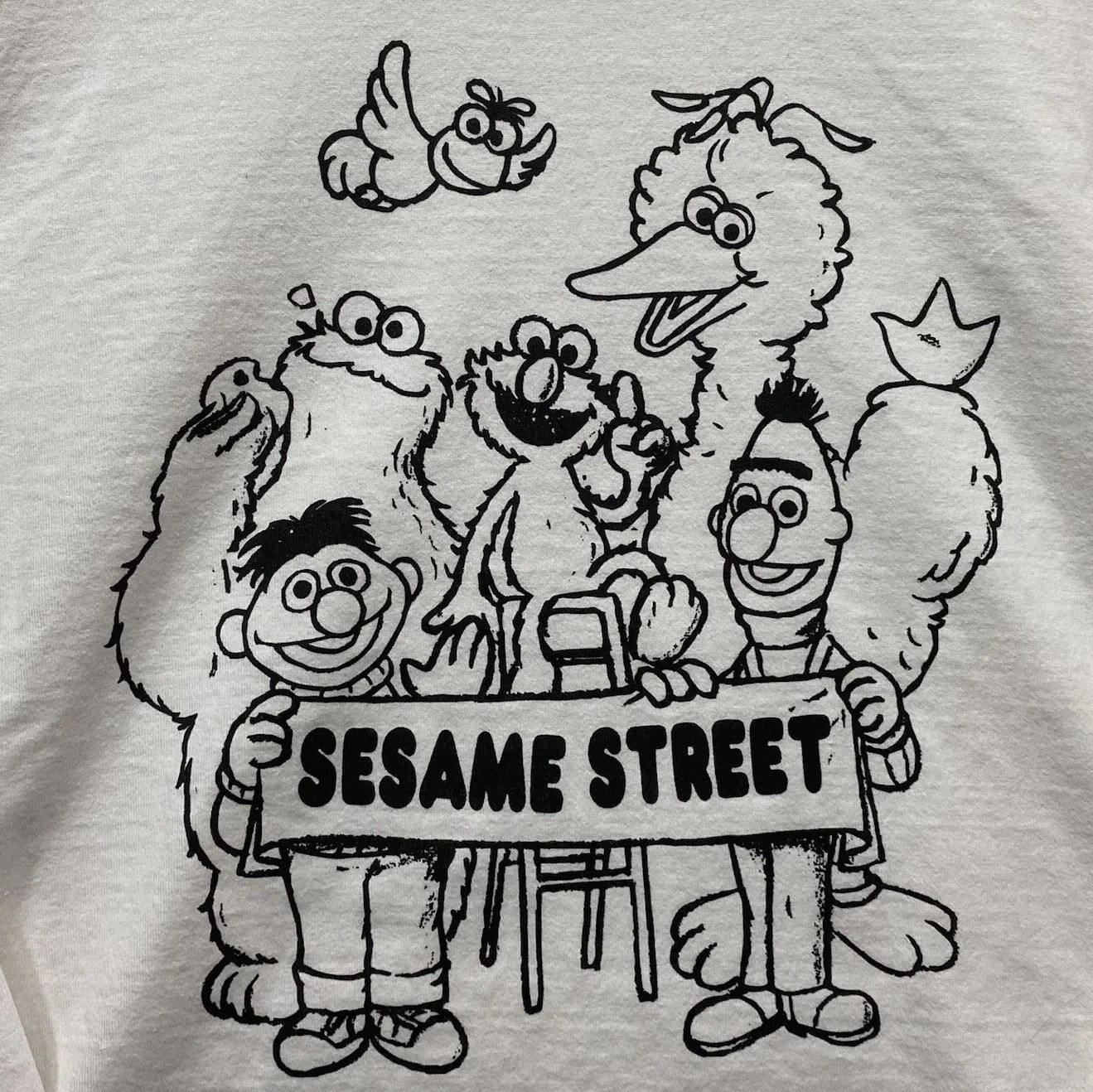Sesame Street - H&M Front/Back “Outline” Graphic Long… - Gem