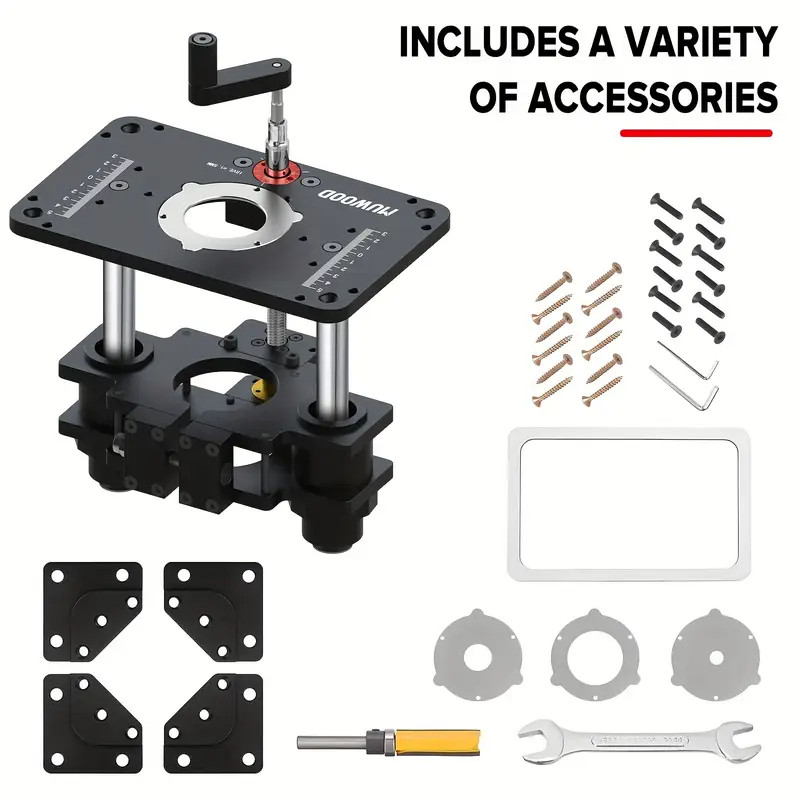 US 69mm Router Lift System Wood Router Table Up Plate Precision ...