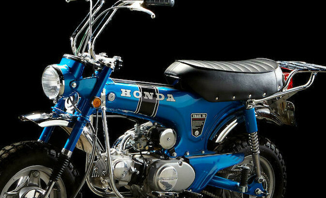 1969-1971 Honda CT70 KO 2pc. Black Stripe Main Frame Decal Set | Left ...