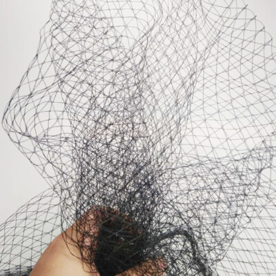 1M Net Fabric Fishnet Hard Mesh Hollow for Bridal Headdress Top Hat ...