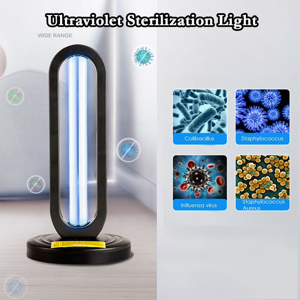 1/2x Ultraviolet Germicidal Lamp Remote Controller Ozone Disinfection ...