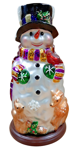 Thomas Pacconi 14" Mercury Glass Snowman Christmas Figurine 2004 | eBay