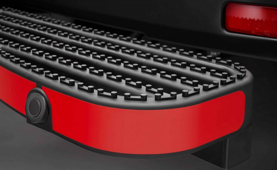 Ford Transit Rear Access Step MK8 Rhino TOW STEP Black Rear Step No ...