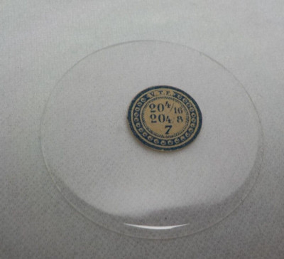 GLASS POCKET WATCH CRYSTAL WATCHMAKER SIZE 20 4/16 H 7 REPLACEMENT PART ...