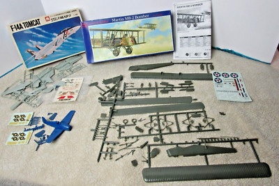Glencoe 1/74 MARTIN MB-2 BOMBER, F-14A Tomcat 1/100 Mustang Plane Model ...