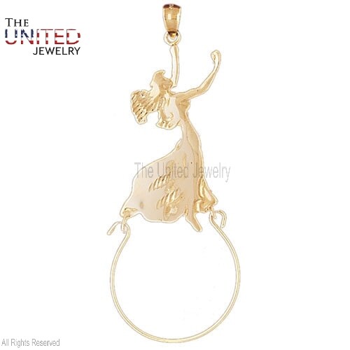 Handmade 925 Sterling Silver Dancing Girl Carrier Hanger Charm Holder ...