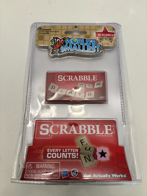 World's Smallest Scrabble Board Game Miniature Edition - Pocket and ...