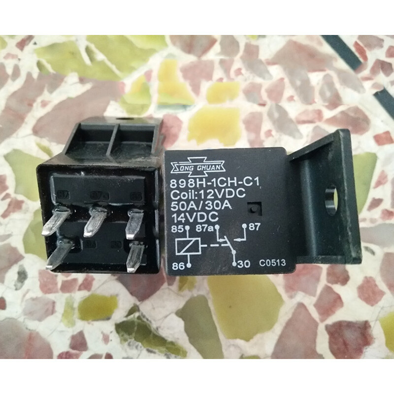 1pc SONG CHUAN 898H-1CH-C1 12VDC Power Relay 5Pin 50/30A | eBay