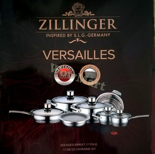 Quality German Stainless Steel Casserole Frypan Pot 17pcs Cookware Set ...