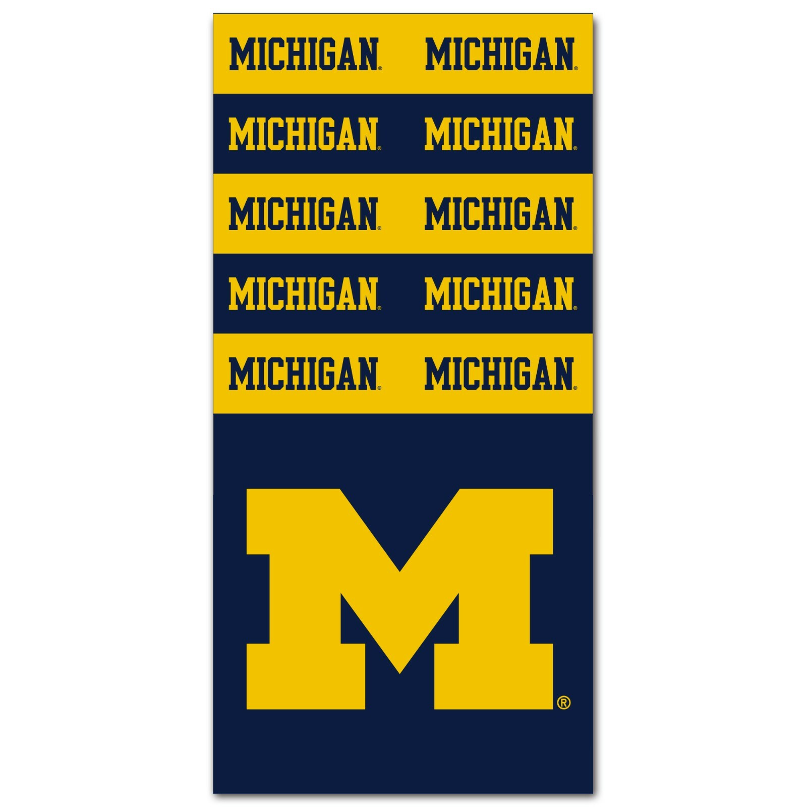 Michigan Wolverines NCAA Superdana Neck Gaiter Scarf/Face Mask FREE ...