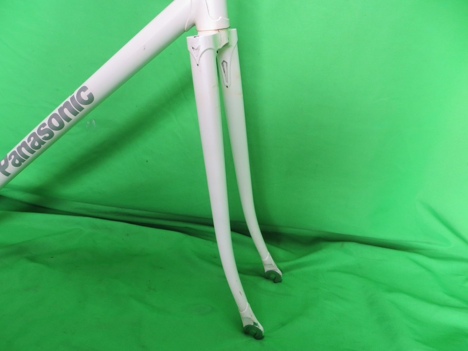 Panasonic NJS Approved Keirin Frame Set Track Bike Fixed Gear White 54 ...