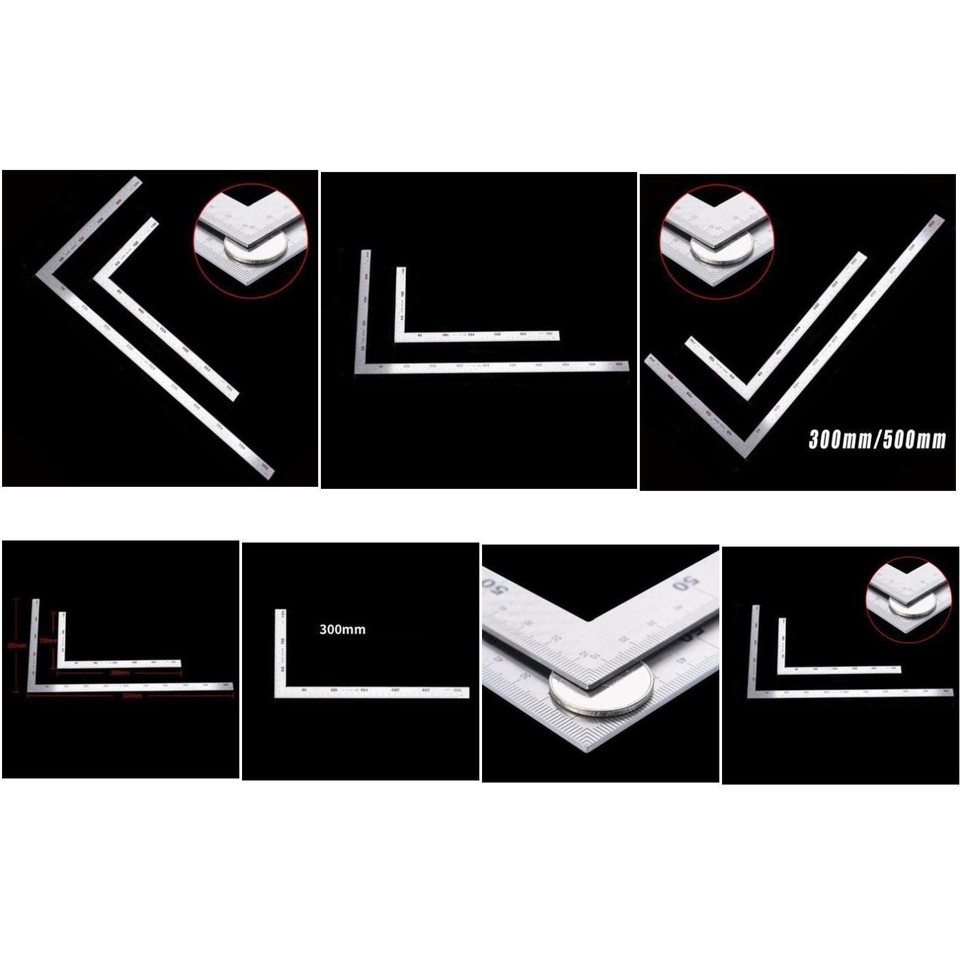 Accessories L Square Angle Ruler Woodworking 1pc 300/500mm Scale Tools ...