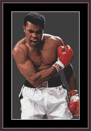 Muhammad Ali Cross Stitch Kit | eBay