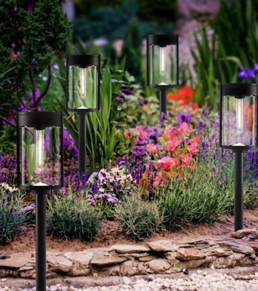 GTX Solar LED Pathway Lights, 4-pack | eBay