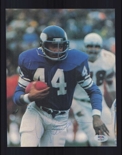 Chuck Foreman PSA DNA Signed 1970`s Vintage 8x10 Photo Autograph ...