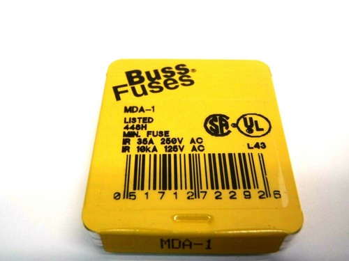 Bussman Fuses MDA-1 Amp 250V Ceramic Time Delay Fuse PACK OF 5 | eBay