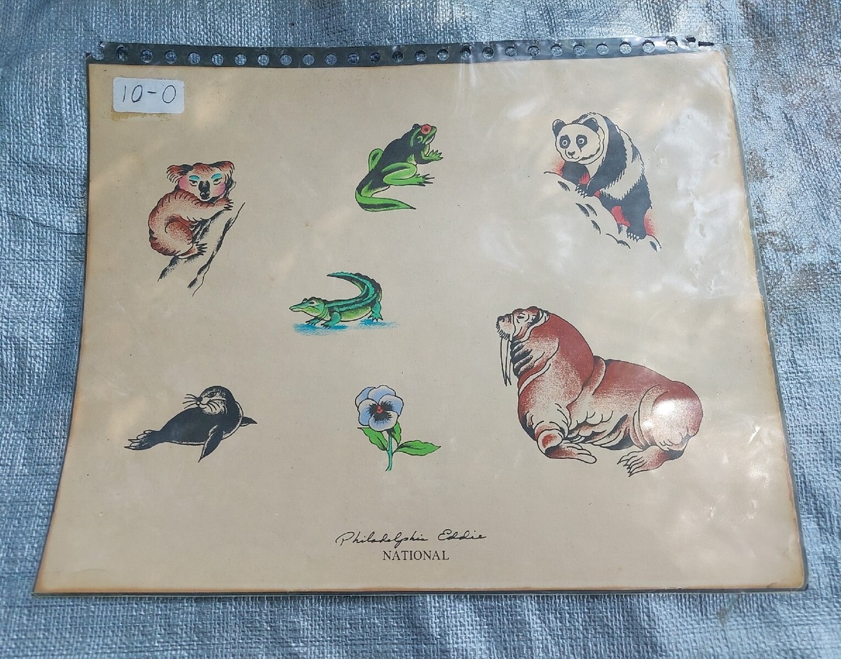 Philadelphia Eddie Tattoos RARE Vintage 1999 CRAZY PHILADELPHIA EDDIE