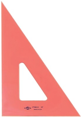 Alvin Alvin FT390-14 Triangle Ruler with Fluorescent Edges, 14 Inch, 30 ...