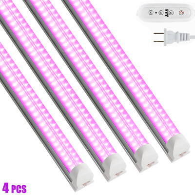 2FT 20W LED Grow Light Kits Full Spectrum Red Plant Lamps Growing ...