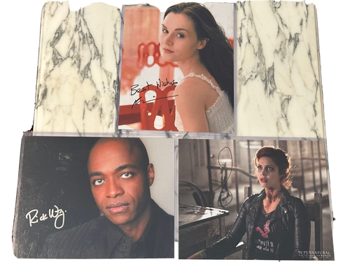 Supernatural Villains Autograph Lot Alpha Vampire Demons Abaddon Meg ...