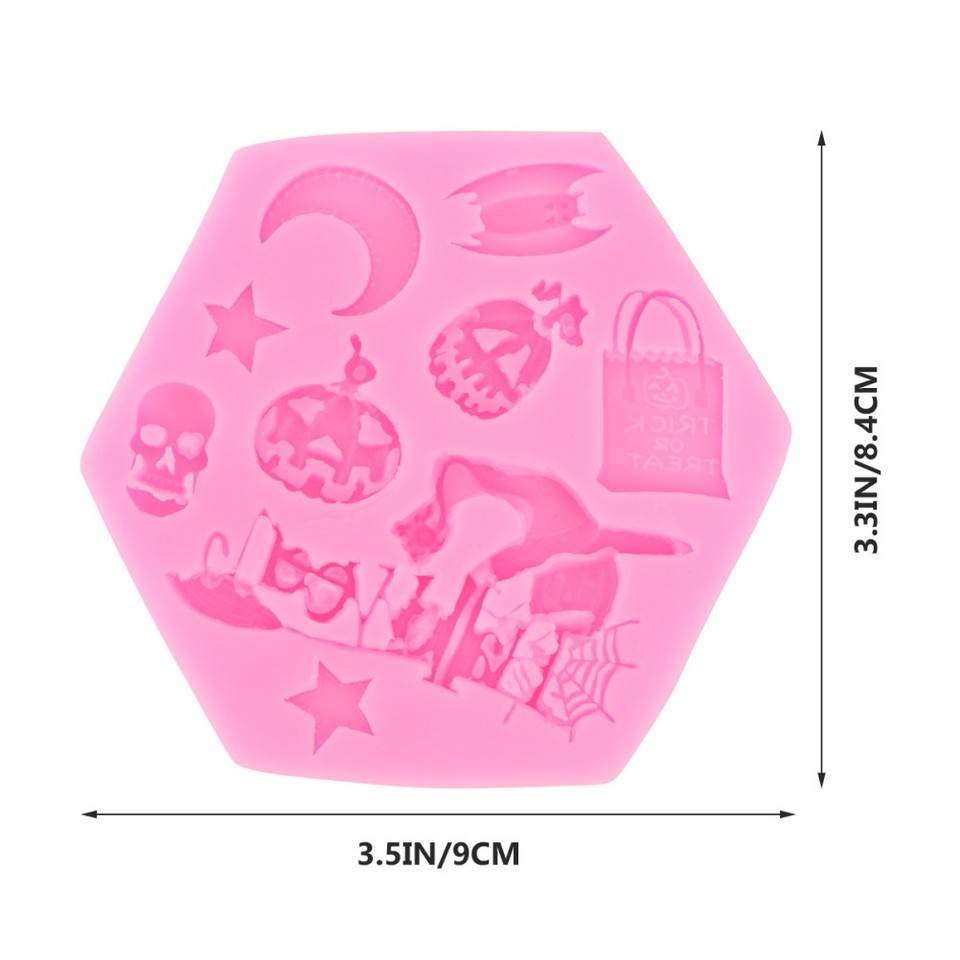 2pcs Halloween Theme Silicone DIY Fondant Cookie Chocolate Cake | eBay UK