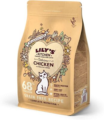 Lilys Kitchen Lily's Kitchen Delicious Chicken Dry Food for Cats 800g-5 ...