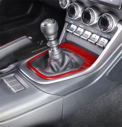 Red Carbon Fiber Control Gear Shift Panel Cover For T@yota 86/Subaru BRZ 2022-23 | eBay