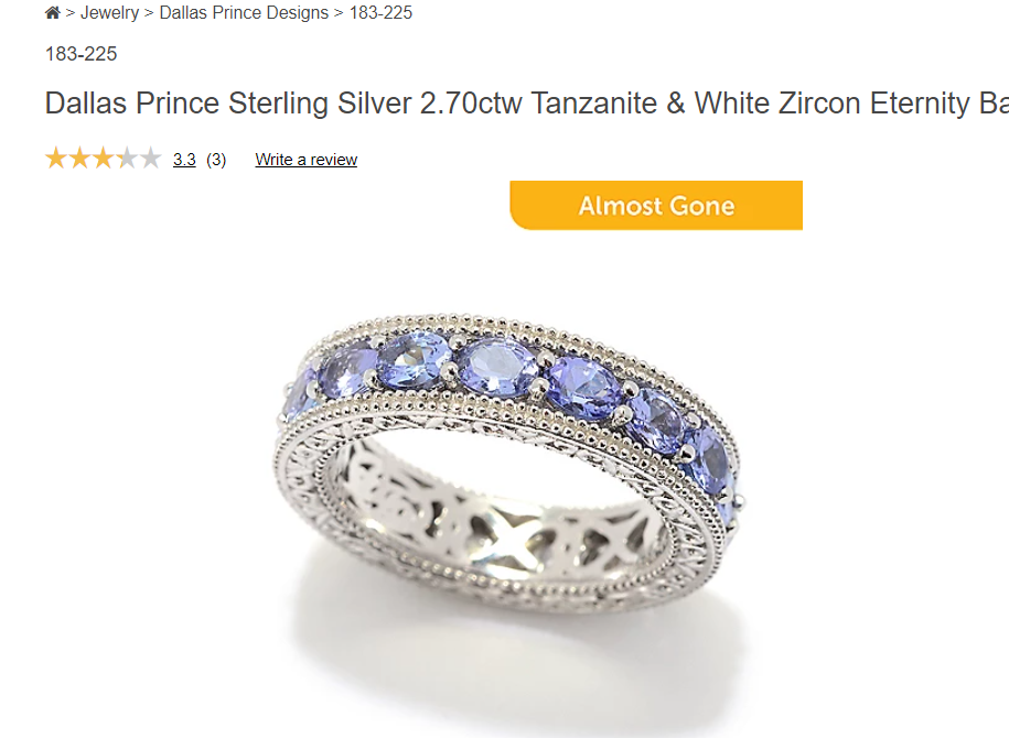 Dallas Prince Sterling Silver 2.70 ctw Tanzanite & White Zircon ...