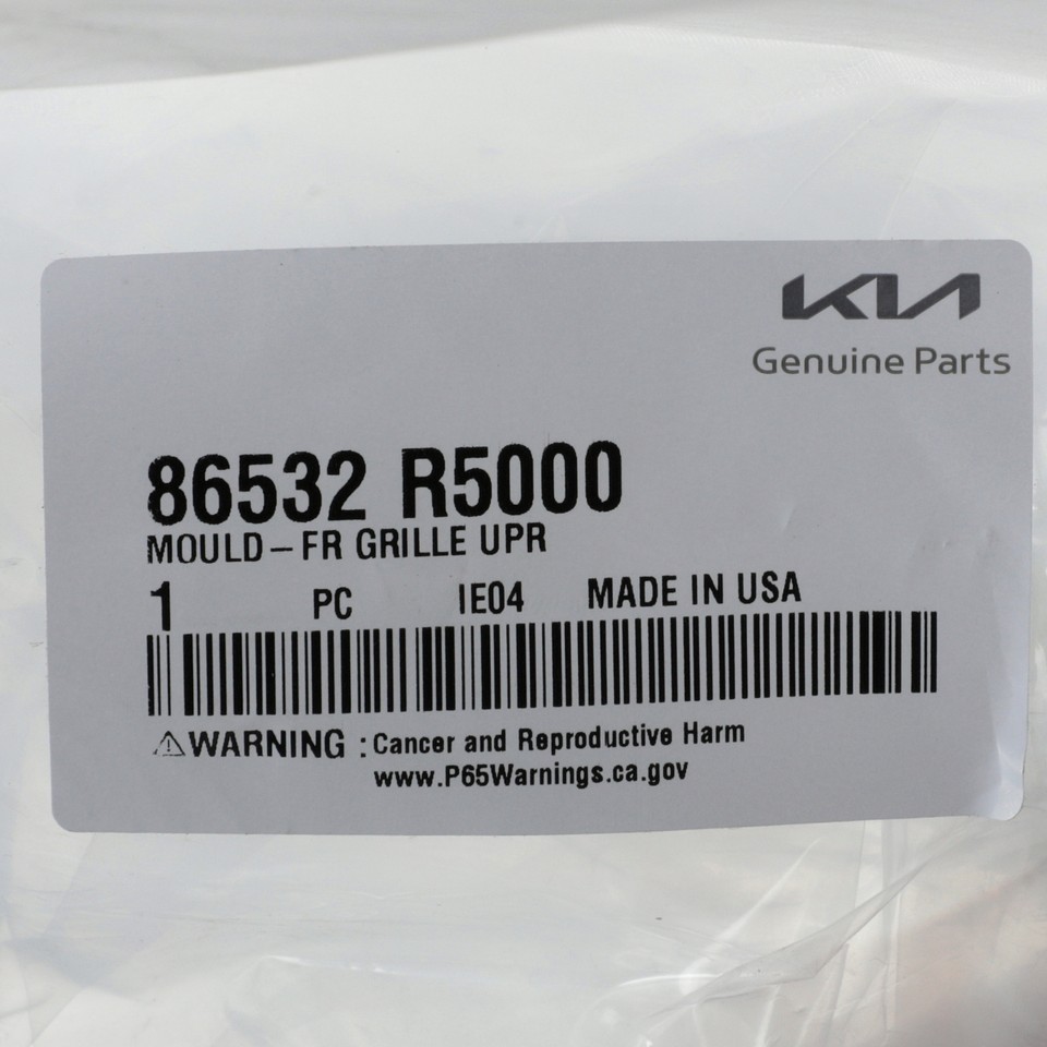 NEW OE Genuine Kia 2021-2023 Sorento Front Bumper Trim Chrome Insert ...