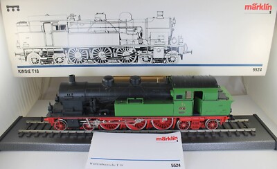 Märklin 5524 Dampflokomotive BR T 18 der K.W.St.E. aus Sammlung mit OVP ...