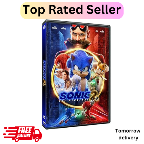 Sonic The Hedgehog 2 DVD Actors James Marsden Ben Schwartz Action ...