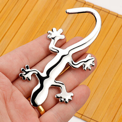 2x 3D Gecko Lizard Metal Sticker Logo Car Body Window Badge Emblem ...