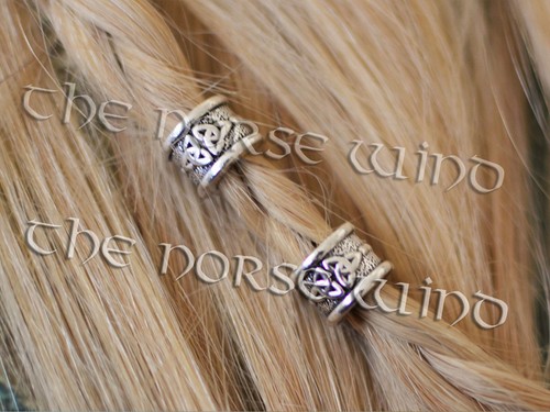 Viking Beads Beard Jewelry 4 PCS Hair Beads Norse Beard Rings Celtic ...