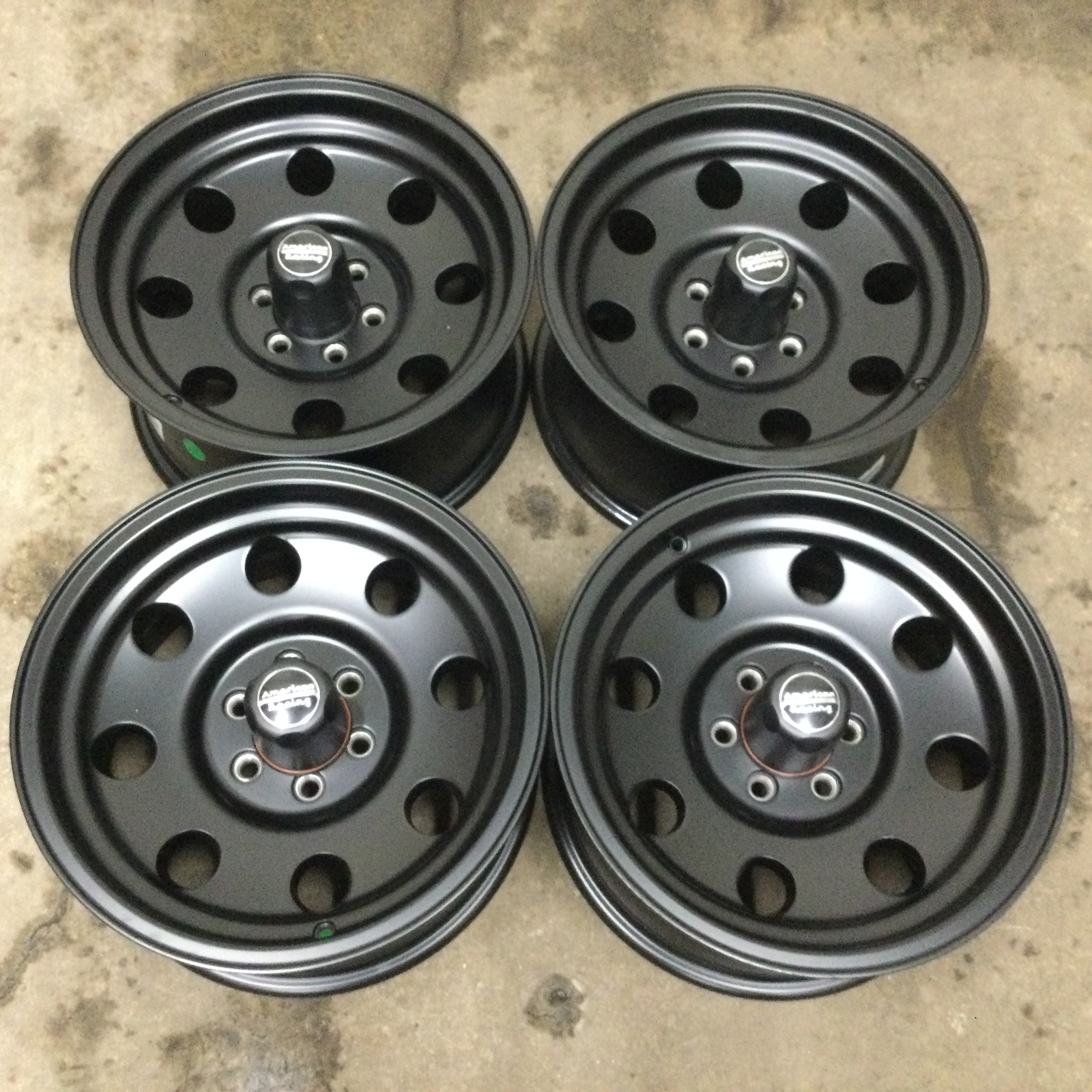 Set 4 American Racing AR172 Baja 17x9 6x5.5 Satin Black Wheels 17 ...