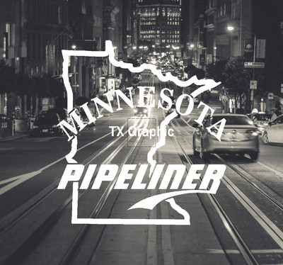Minnesota PIPELINER PIPE LINER DECAL VINYL STICKER VEHICLE STATE MAP ...