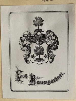 Ex-libris BAUMGARTNER Léon, Moeder 17b, 83 x 51 mm, 19è | eBay