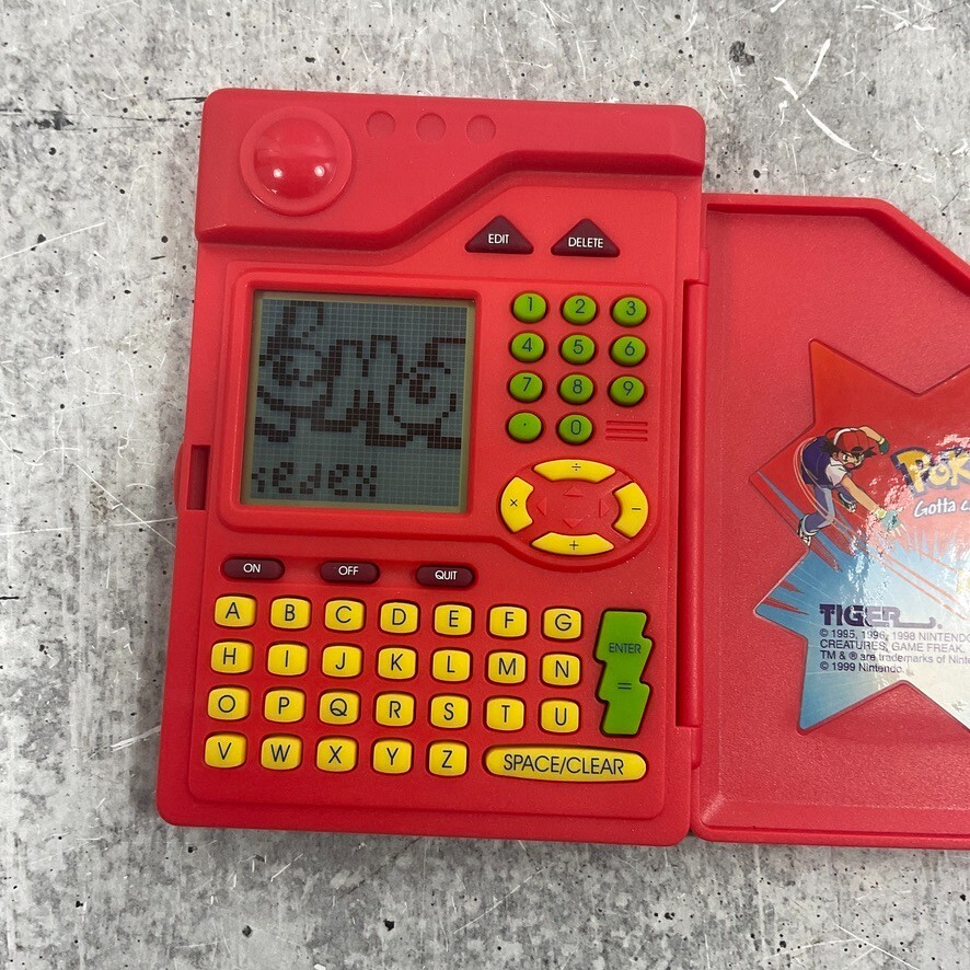 Vintage 1998 Pokedex Pokémon Nintendo Tiger Electronics Handheld Toy | eBay