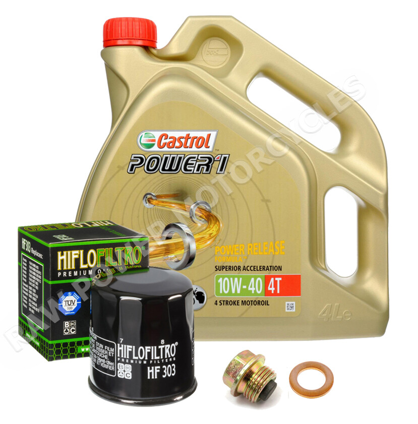 Yamaha YZF-R1 1000 2004 Castrol Service Kit Oil Filter & Sump Bolt | eBay