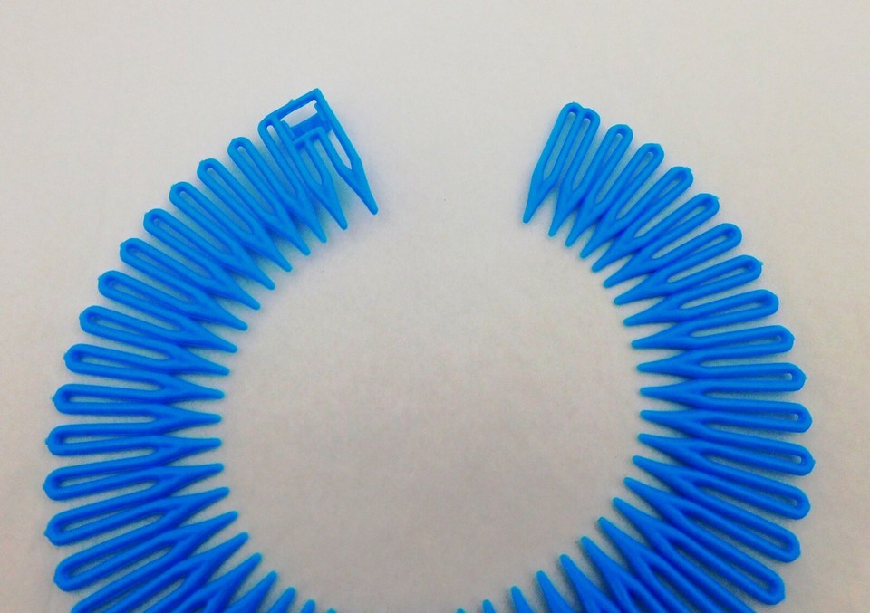 Spider Combs Round Plastic Four Hair Combs Flexible Orange Green Yellow ...