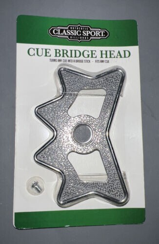 Classic Sport Metal Billiard Cue Bridge Head, Silver | eBay